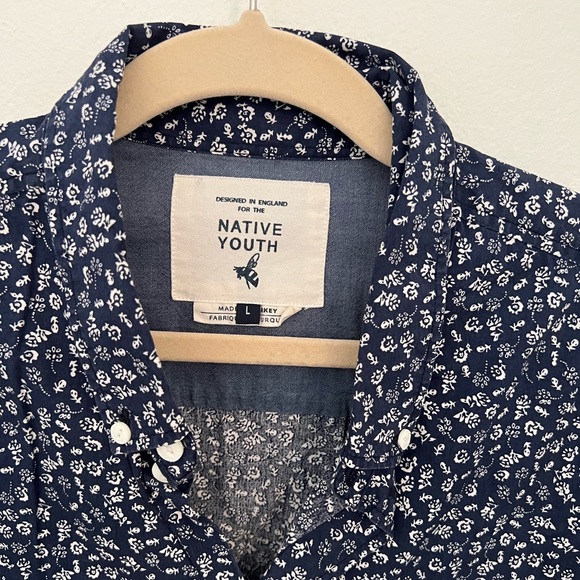 NATIVE YOUTH | Shirts | Mens Short Sleeve Collared Shirt Native Youth ...